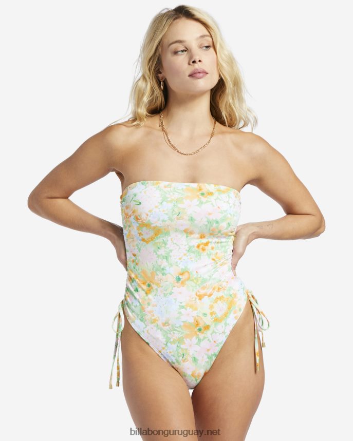 Traje De Baño Bandeau De Una Pieza Naomi Soft Rave Mujer Verde