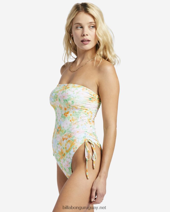 Traje De Baño Bandeau De Una Pieza Naomi Soft Rave Mujer Verde